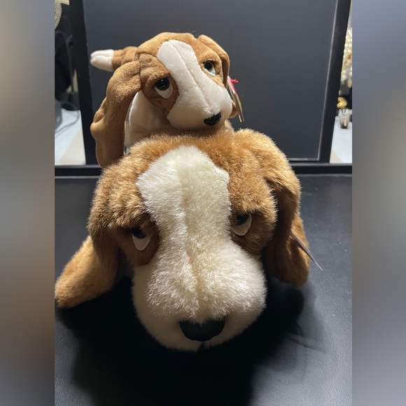 Ty | Toys | Ty Beanie Baby Ty Beanie Buddy 998 Set Tracker Basset Hound ...